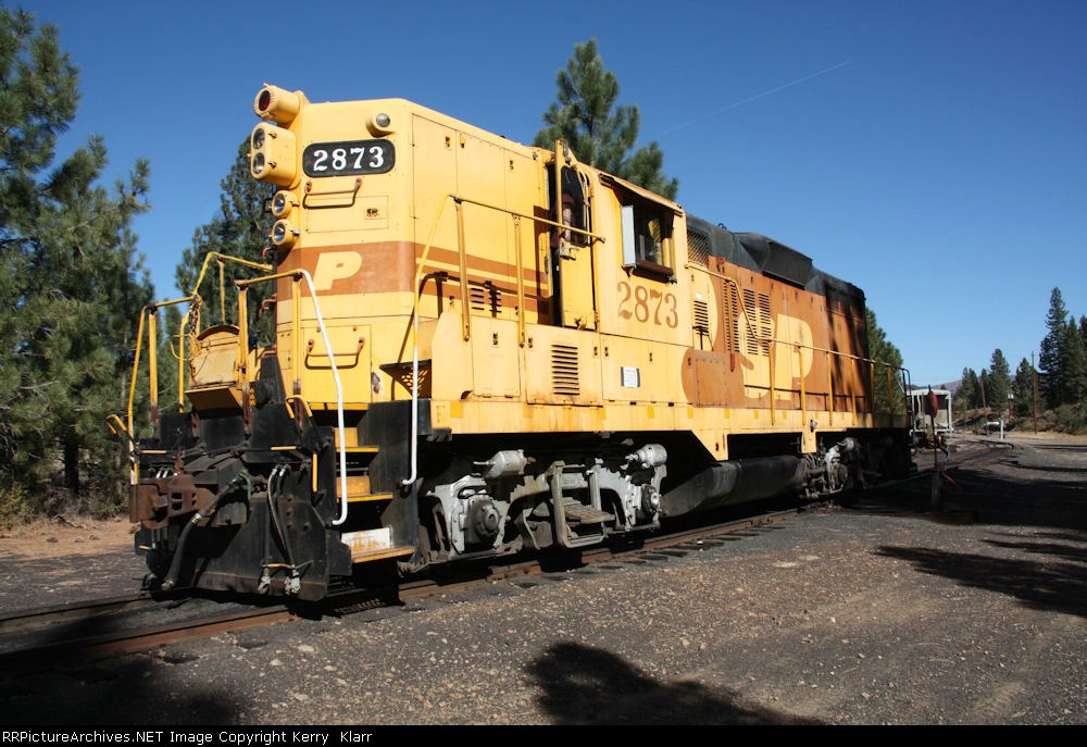 SP 2873 running on the loop